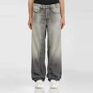 DIESEL® Relaxed Fit Low Waist Wide Leg Jeans - Grey