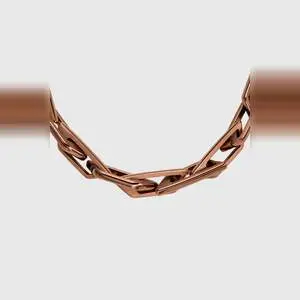 DIESEL® Stainless Steel Link Chain Necklace - Brown