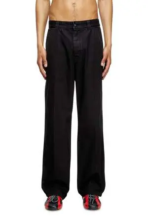 DIESEL® Organic Cotton Twill Chino Trousers - Black