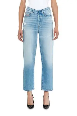 DIESEL® Diesel 1981 D-Went High Waist Cropped Straight Leg Jeans