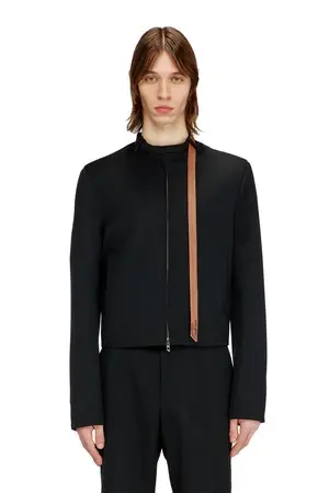 DIESEL® Tailored Jacket With Biker Neck Strap