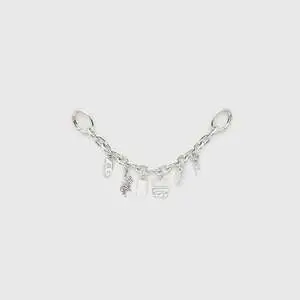 DIESEL® Charm Detachable Chain - Silver
