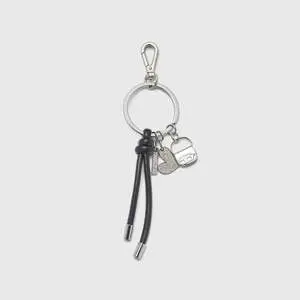 DIESEL® Keyring Charm With Heart And Bag Pendants