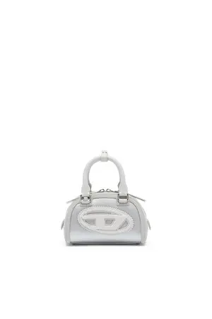 DIESEL® 1dr Dome Mini Crossbody Bag - Silver
