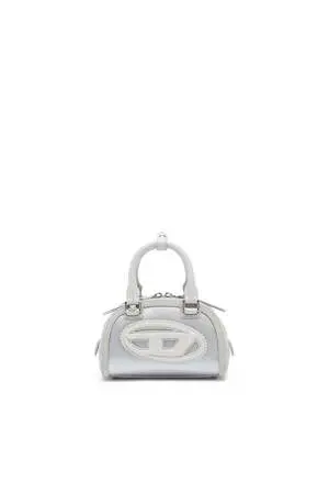 DIESEL® 1dr Dome Mini Crossbody Bag - Silver