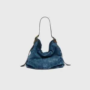 DIESEL® D-line Denim Hobo Bag - Blue