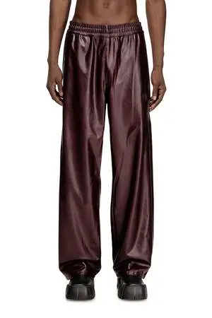 DIESEL® Pants With Logo In Burgundy - Red