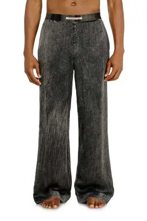 DIESEL® Viscose Pants With A Fluid Fit - Grey