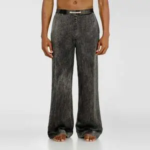 DIESEL® Viscose Pants With A Fluid Fit - Grey