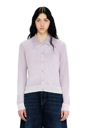 DIESEL® Cardigan With Faded Reverse Print