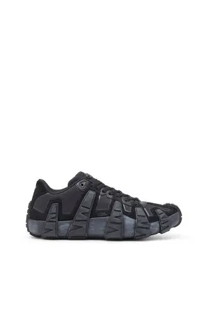 DIESEL® S-d-griffe Technical Nylon And Suede Lace-up Sneakers