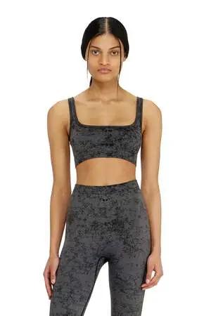 DIESEL® Sports Bra With Utilitarian Print - Grey