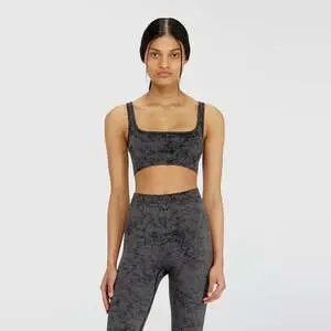 DIESEL® Sports Bra With Utilitarian Print - Grey