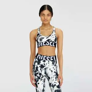 DIESEL® Sports Bra In Printed Microfibre Multicolor