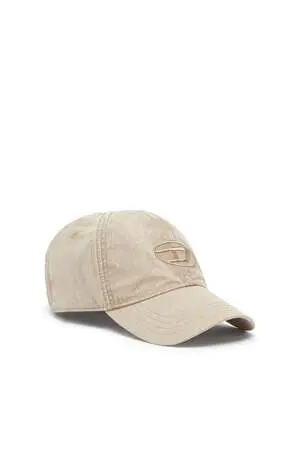 DIESEL® Baseball Cap With Embroidered Oval D Logo - Beige