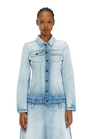 DIESEL® Hourglass Denim Trucker Jacket - Blue