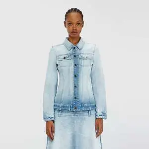DIESEL® Hourglass Denim Trucker Jacket - Blue