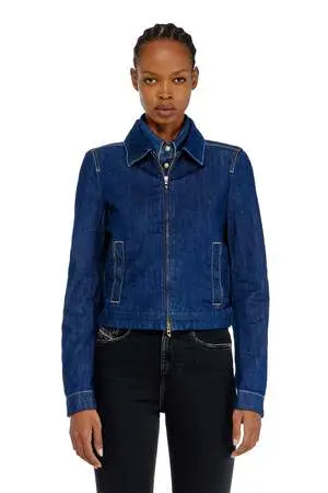 DIESEL® Denim Coach Jacket With Zip Closure