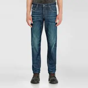 DIESEL® Slim Fit Jeans With Button Fly And Selvedge Weave - Blue