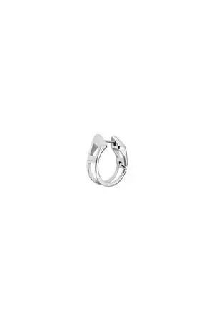 DIESEL® Stainless Steel Hoop Earring - Silver