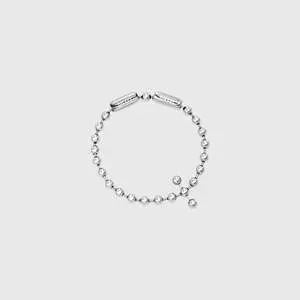 DIESEL® Stainless Steel Chain Bracelet With Cross Motif - Silver