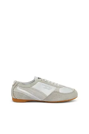 DIESEL® D-mile Flat Sneakers With Suede Overlays - Blue