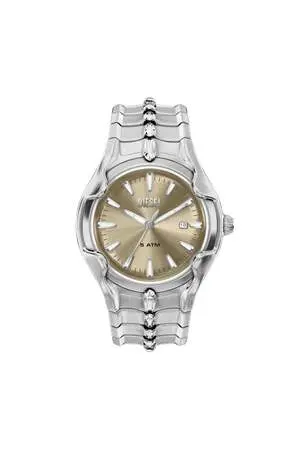 DIESEL® Stainless Steel Watch With Gold-tone Dial - Silver