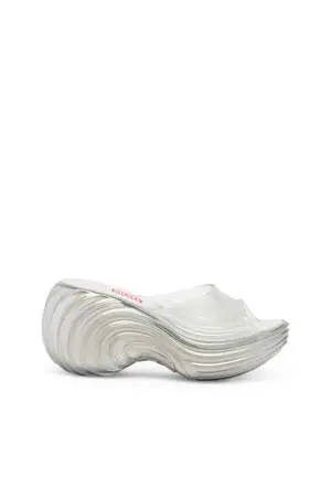 DIESEL® X Melissa Platform Mule In Melflex - Silver