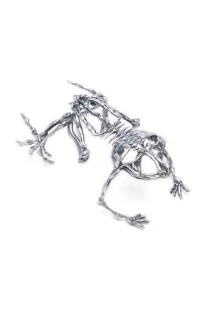 DIESEL® Sculptural Frog Skeleton Metal Bracelet