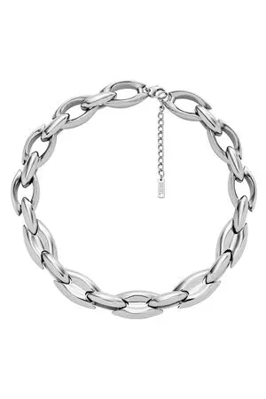 DIESEL® Stainless Steel Link Chain Necklace - Silver