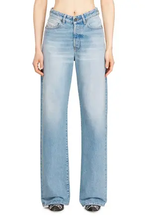 DIESEL® 1971 D-sent High Waist Straight Leg Jeans - Blue