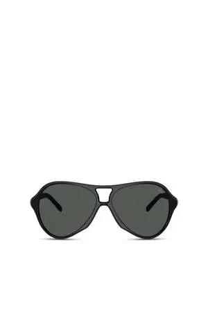 DIESEL® Aviator Sunglasses With Acetate Construction - Black