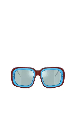 DIESEL® Oversized Square Frame Sunglasses - Multicolor