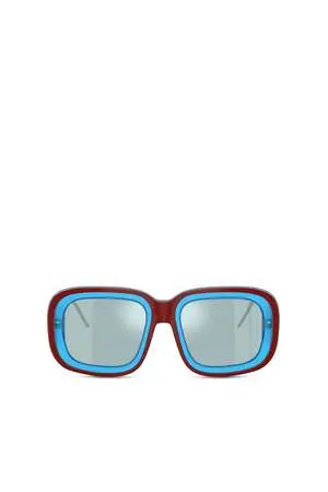 DIESEL® Diesel Oversized Square Frame Sunglasses Multicolor
