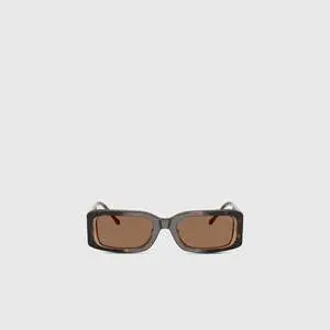 DIESEL® Rectangular Acetate And Metal Sunglasses - Brown