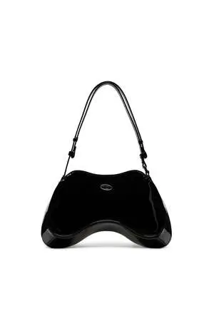 DIESEL® Play Glossy Shoulder Bag - Black