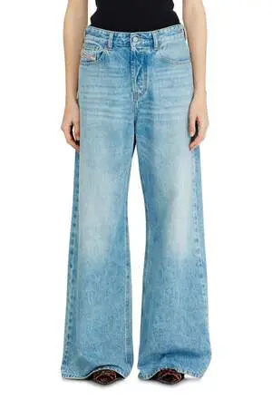DIESEL® D-sire 1996 Relaxed Low-waist Wide-leg Jeans - Blue
