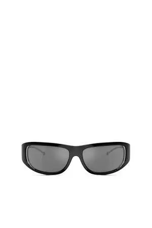 DIESEL® Wraparound Style Sunglasses - Black
