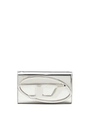 DIESEL® Wallet Bag In Mirrored Leather - Silver