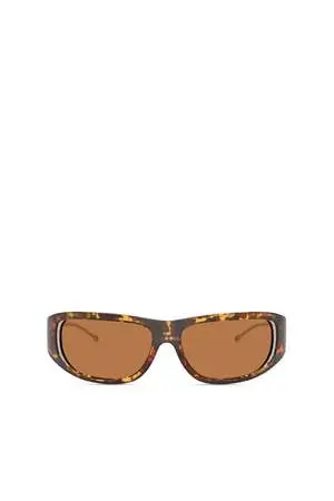 DIESEL® Wraparound Style Sunglasses - Brown
