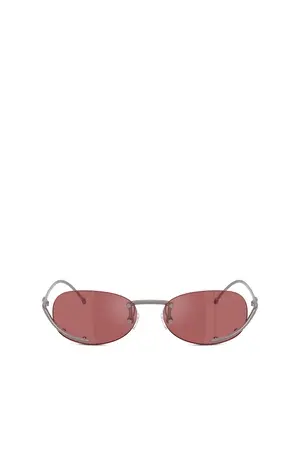 DIESEL® Oval Metal Sunglasses - Red