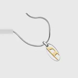 DIESEL® Two-tone Stainless Steel Pendant Necklace