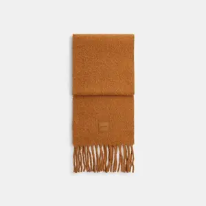 COACH OUTLET Muffler With Rubber Patch - Light Saddle