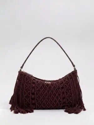 Twinset Woven Shoulder Bags