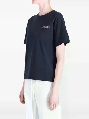 MALBON Logo-lettering Graphic-print T-shirt