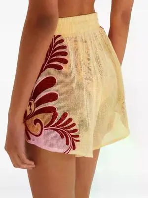 Farm Rio Paisley Embroidered Shorts