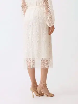 Fabiana Filippi Lace Midi Skirt