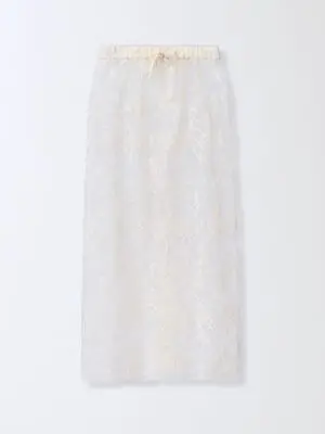 Fabiana Filippi Lace Midi Skirt