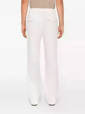 Incotex Elasticated Waist Linen Trousers