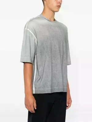 Emporio Armani Ombré-effect Logo-plaque T-shirt